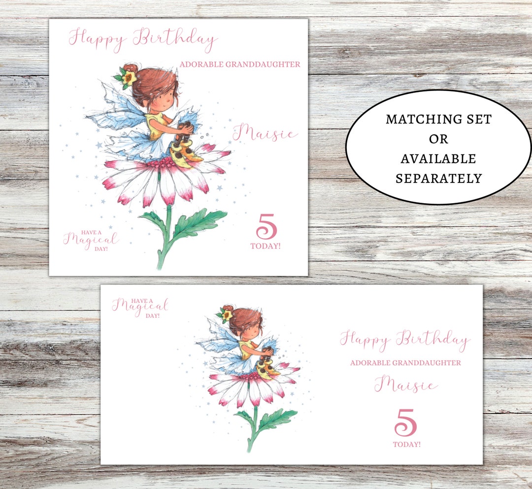 Fairy Birthday Card for Granddaughter, Niece, Goddaughter, Daughter ...
