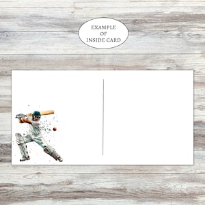 Cricket Birthday Card for Grandson Cricket Player Birthday Card for ...