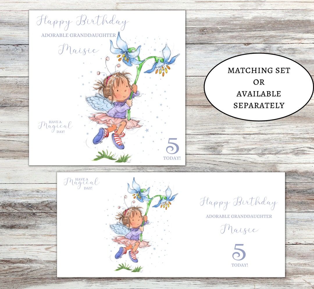Fairy Birthday Card for Granddaughter, Niece, Goddaughter, Daughter ...