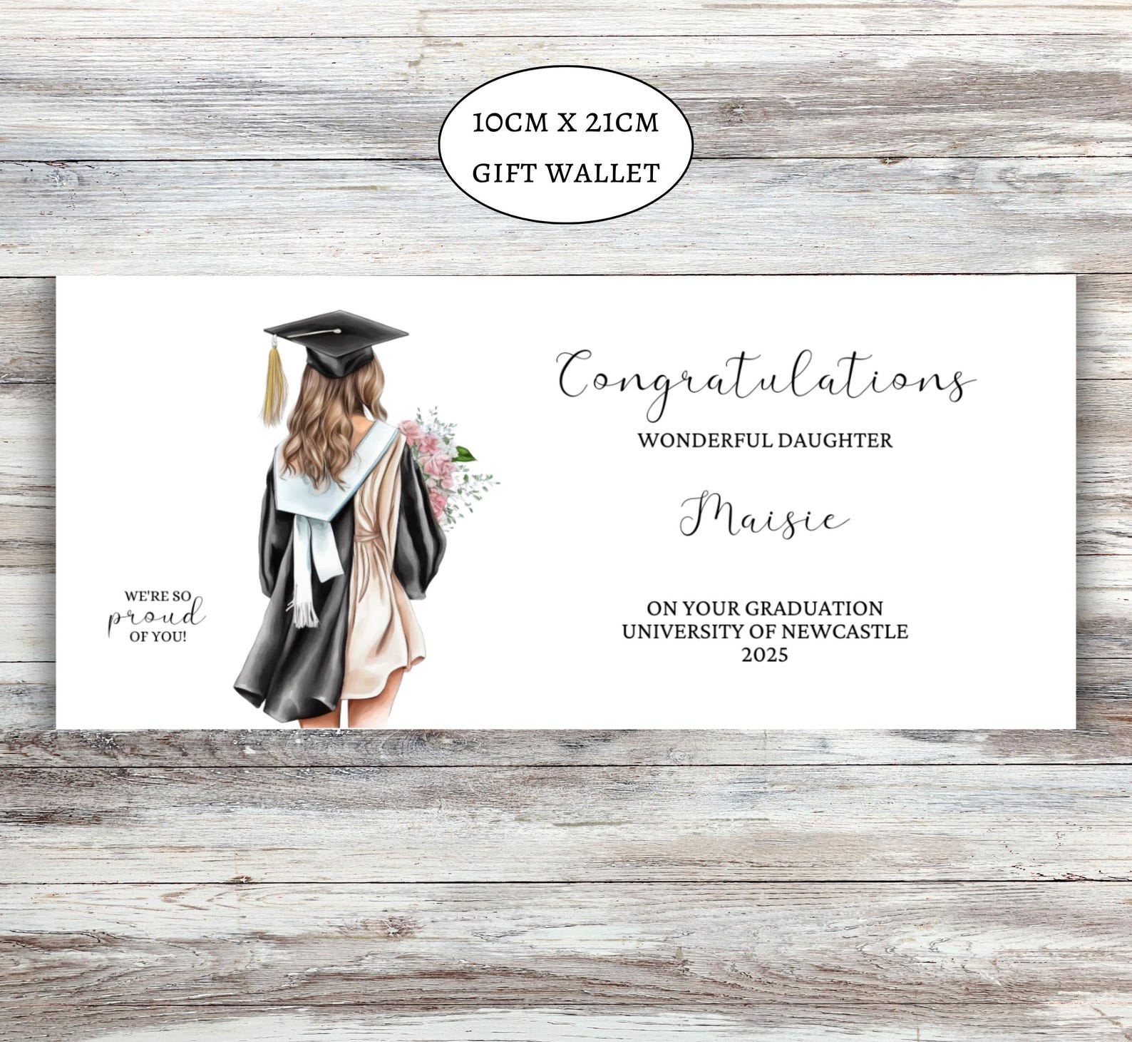 Congratulations on Your Graduation Card for Her Girls Personalised ...