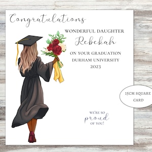 Congratulations on Your Graduation Card for Her Girls Personalised ...