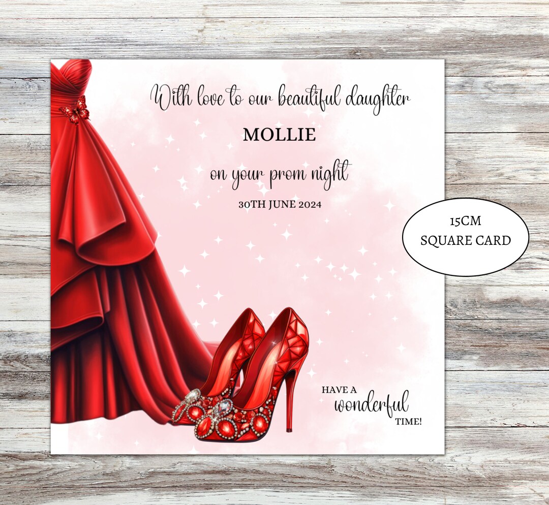Prom Night Card for Granddaughter, Daughter, Niece, Great Granddaughter ...