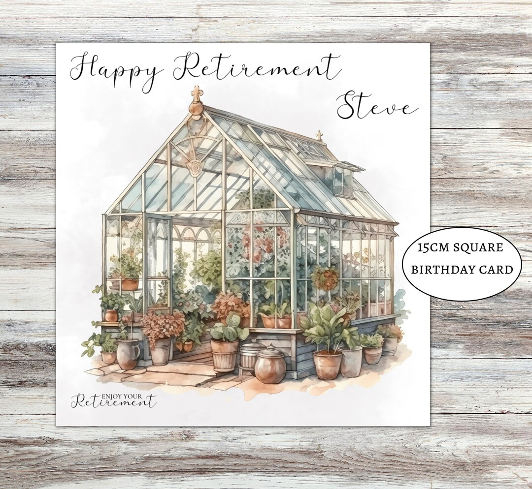 Personalised Retirement Card Good Luck on Your Retirement - Etsy