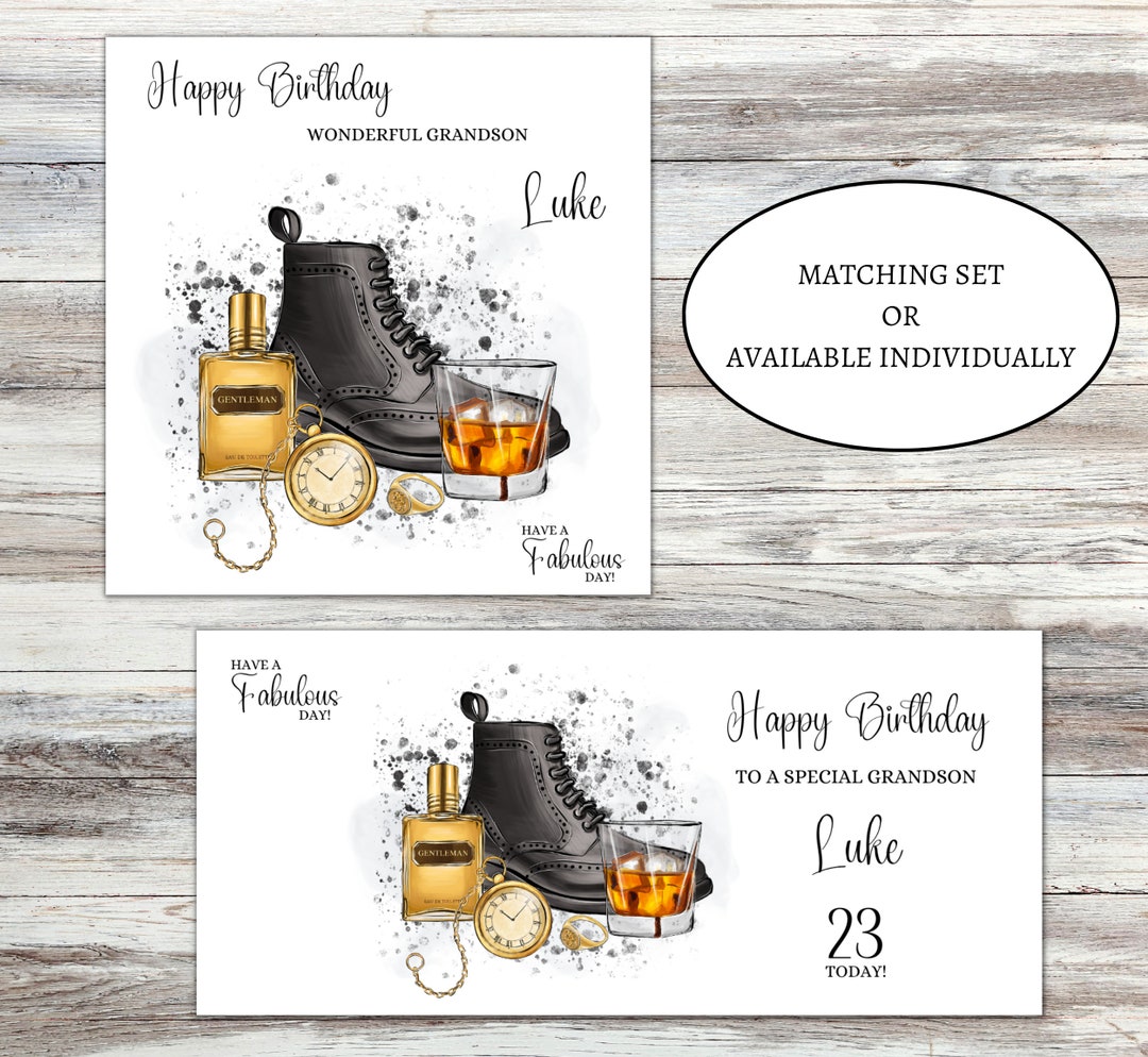 Men's Birthday Card for Grandson for Nephew-personalised Money Wallet ...