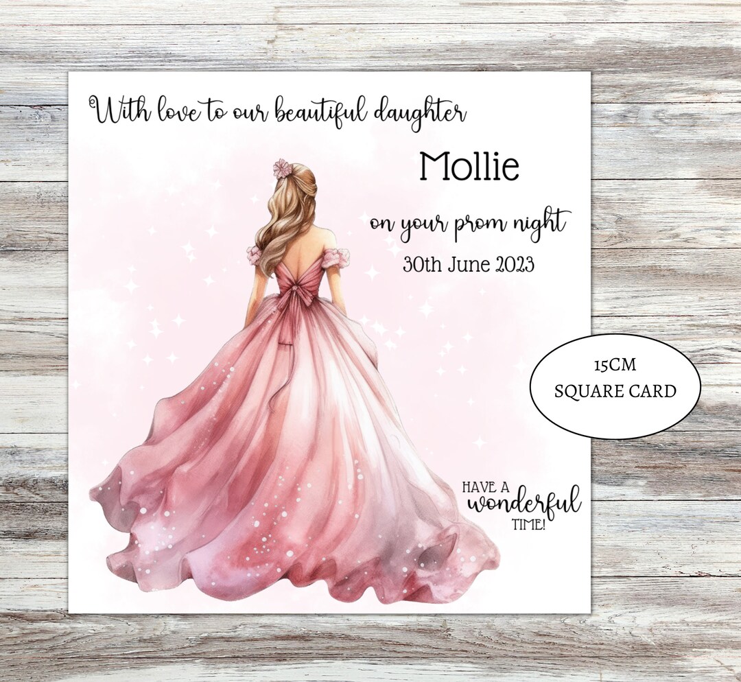 Prom Night Card for Granddaughter, Daughter, Niece, Great Granddaughter ...