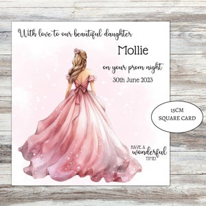 Prom Night Card for Granddaughter, Daughter, Niece, Great Granddaughter ...