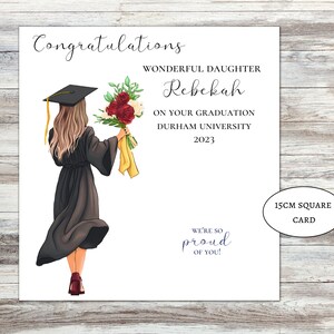 Congratulations on Your Graduation Card for Her Girls Personalised ...