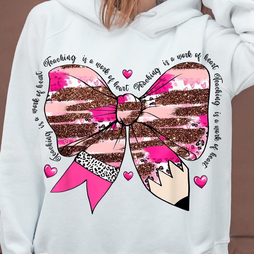 Teacher Valentine Coquette Bow Pencil Png, Glitter Valentine Teacher ...