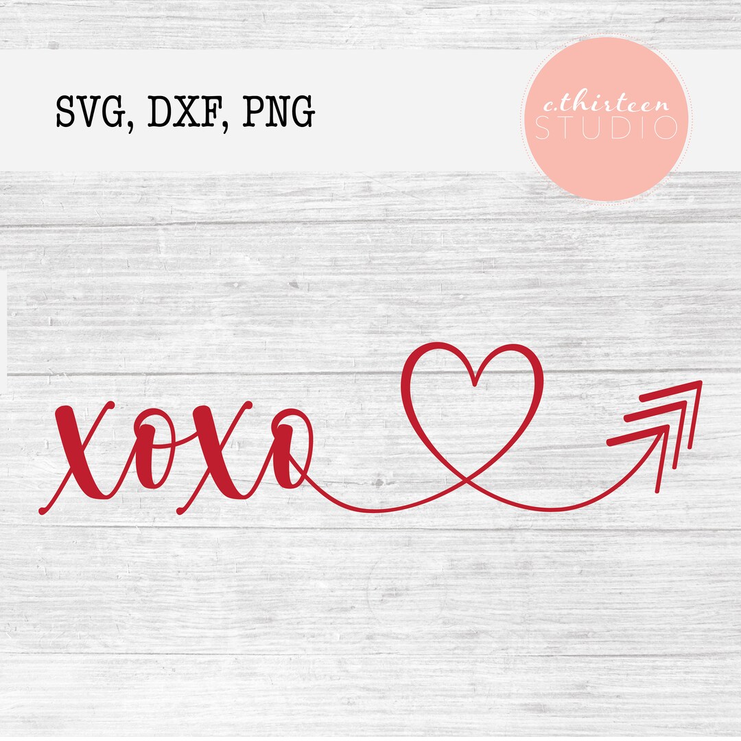 Xoxo SVG DXF PNG | Instant Download & Ready for Cut - Etsy