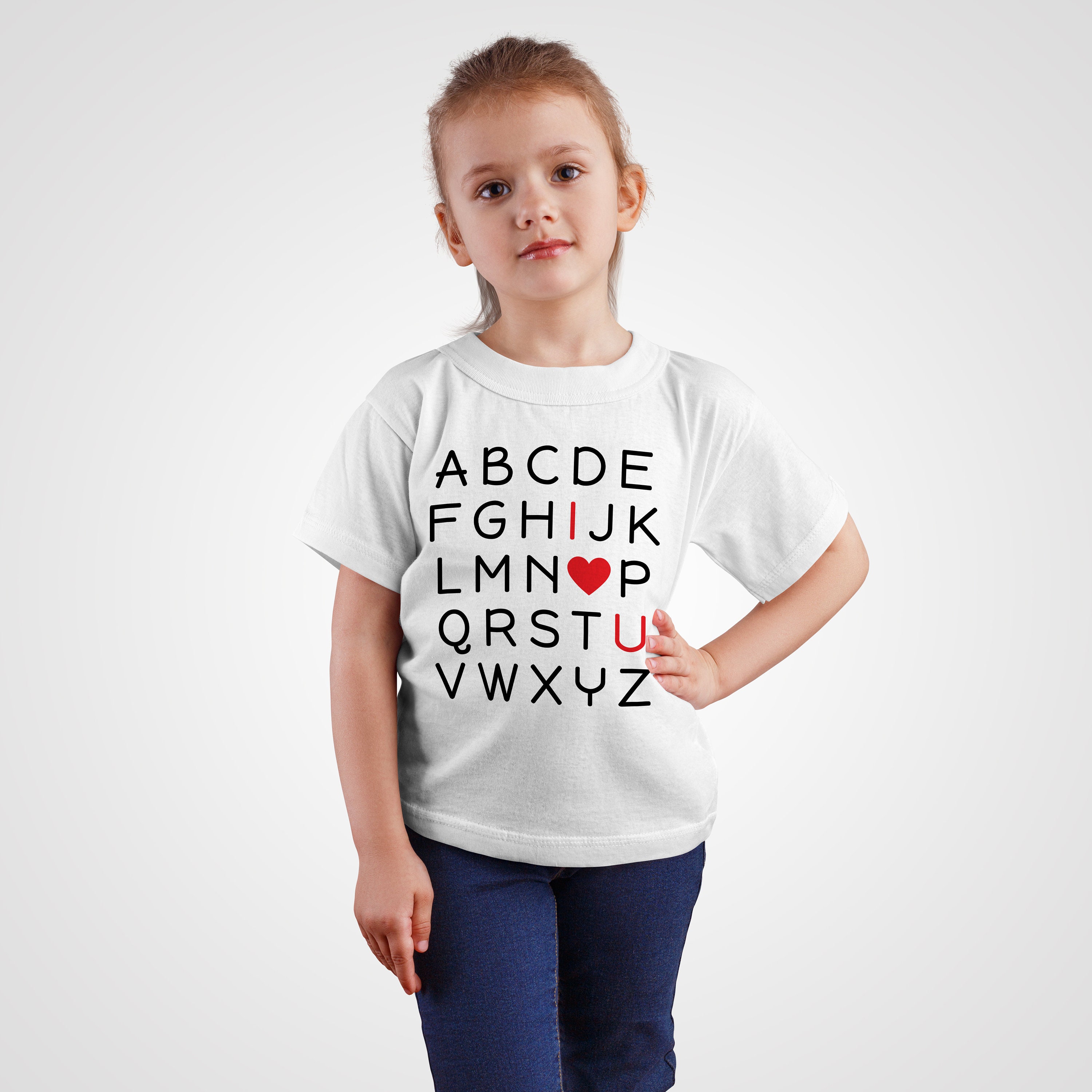 Abc Alphabet I Heart U SVG DXF PNG | Instant Download & Ready for Cut ...