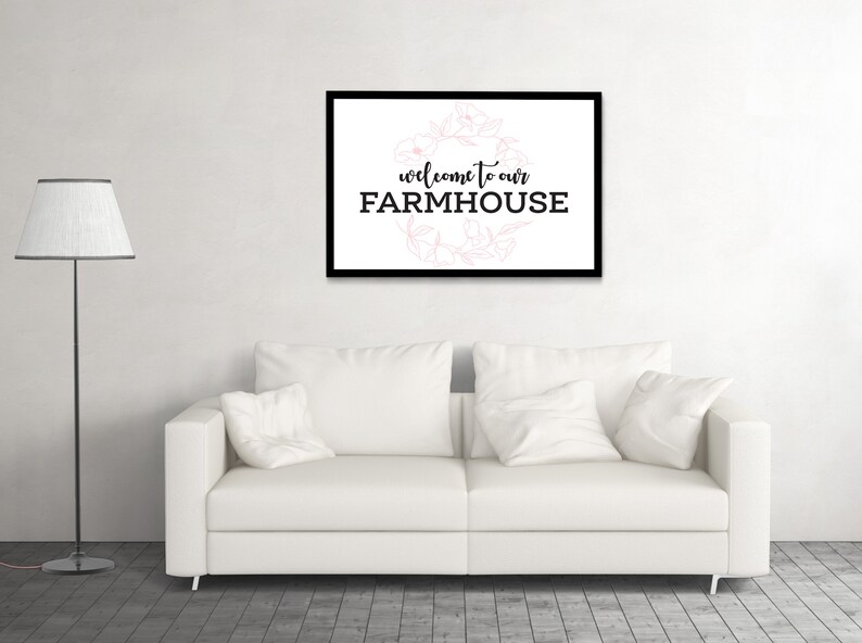 Welcome to Our Farmhouse | Farmhouse Living Room, Family Room, Kitchen ...