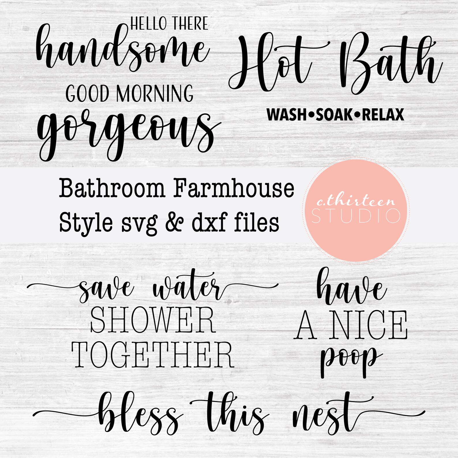 6 Farmhouse Living Room, Family Room, Entryway SVG and DXF | Circuit ...