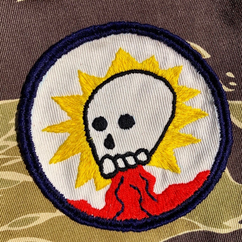 Embroidered Skull Patch - Etsy
