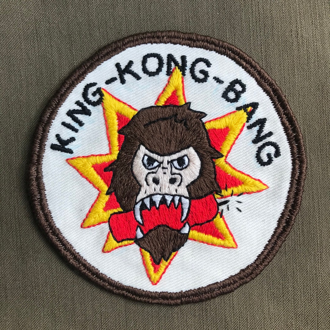 King-kong-bang Hand Embroidered Patch - Etsy