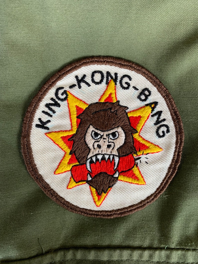 King-kong-bang Hand Embroidered Patch - Etsy