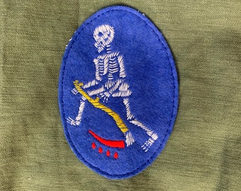 Blue Grim Reaper Patch - Etsy