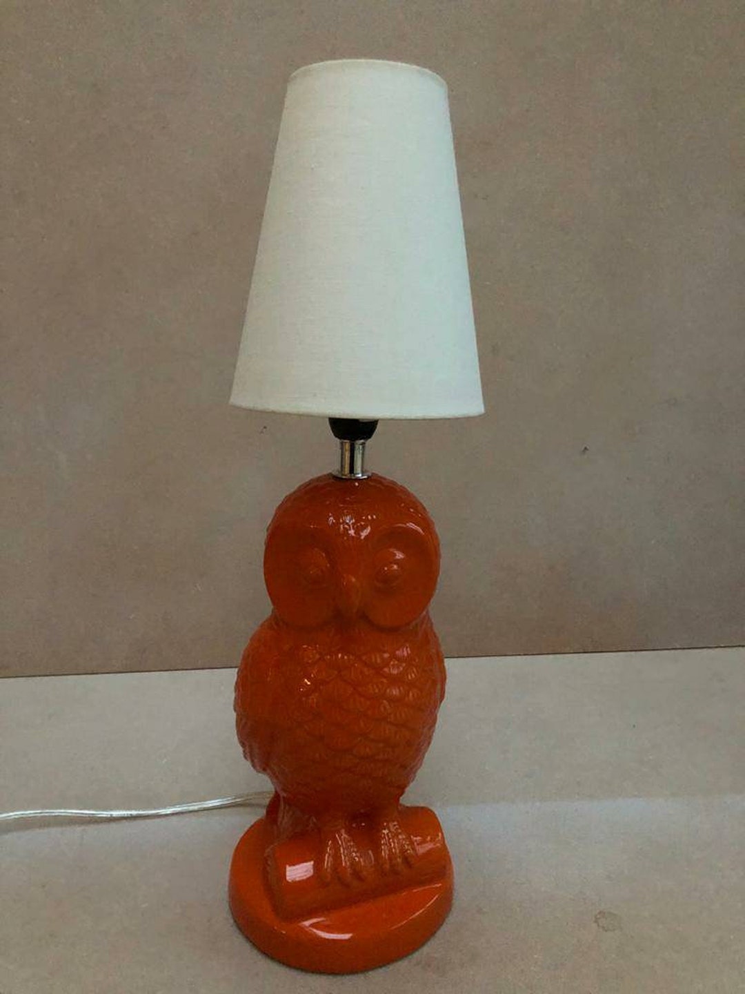 Table Lamp Eule Orange Kare Design, Owl Lamp - Etsy