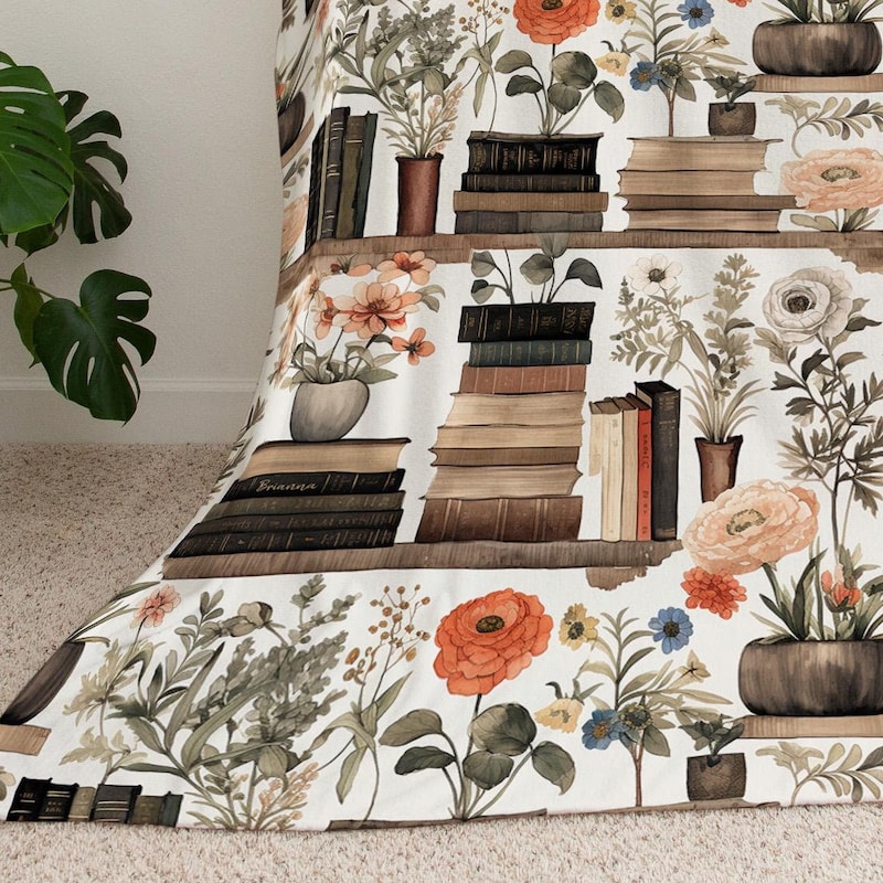 Library Blanket - Etsy