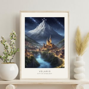 PRINTABLE - Velaris Art Print | ACOTAR | Bookish Gift | Booktok Merch ...