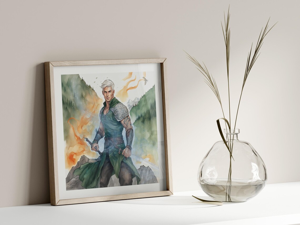 Rowan Whitethorn Art Print - Throne of Glass Fanart (digital Download ...