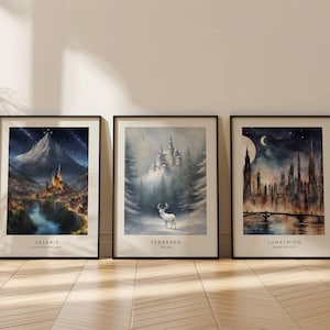 Crescent City Poster Art Print | Lunathion | HOEAB | Bookish Gift ...