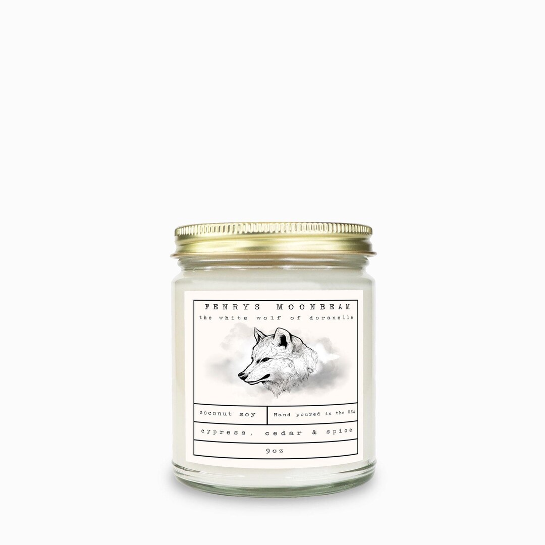 Fenrys Moonbeam Candle | Throne of Glass | Book Lover Gift, Book ...