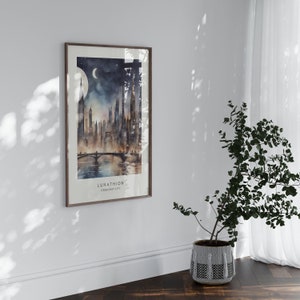 Crescent City Poster Art Print | Lunathion | HOEAB | Bookish Gift ...