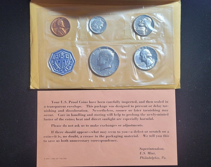 1964 P.C. Proof Coin Set (some 90% Siver) - Etsy