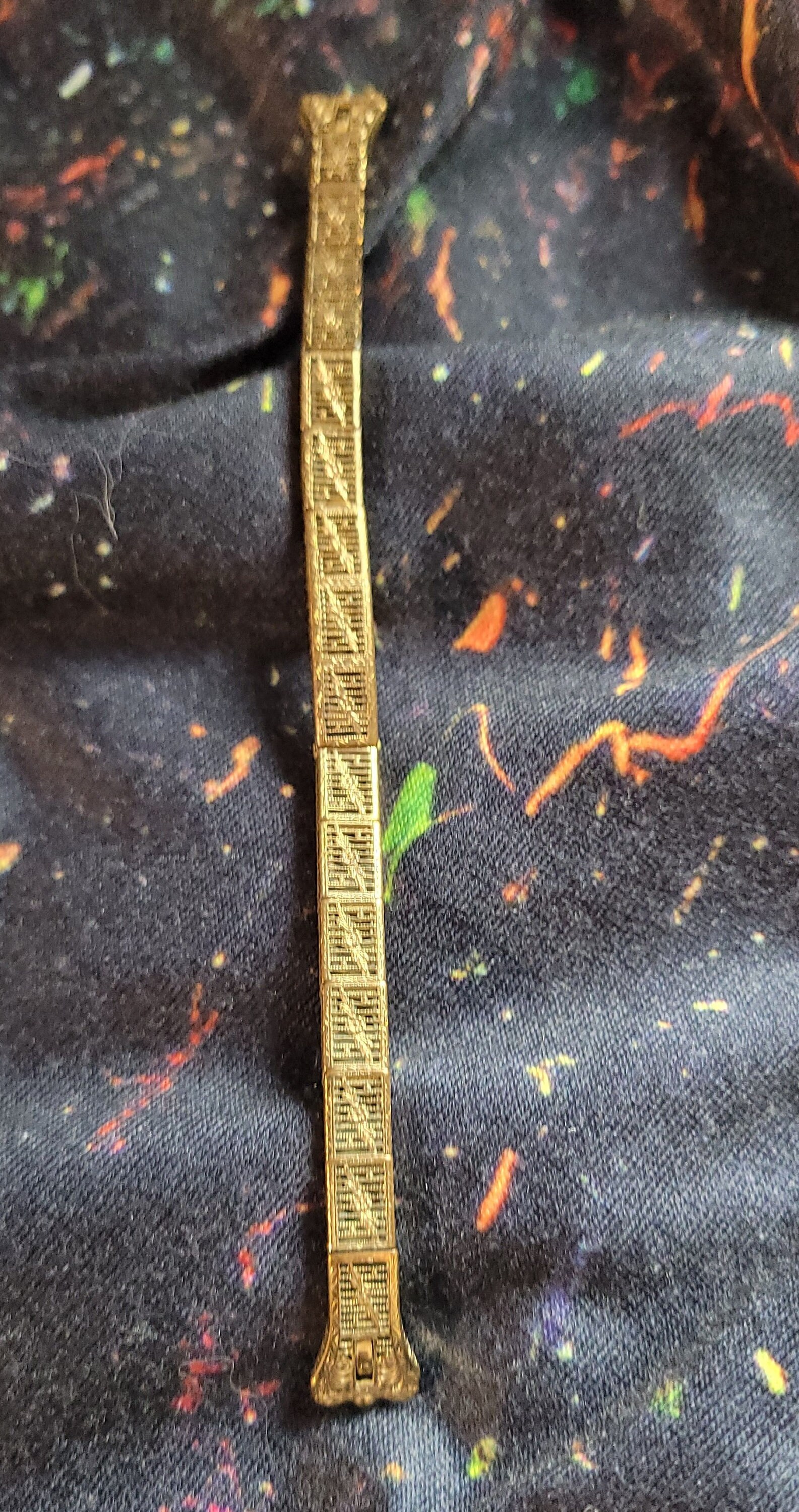 Hadley Watch Band 1920's Art Deco Gold Tone Engraved Filigree Band. - Etsy