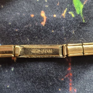 Hadley Watch Band 1920's Art Deco Gold Tone Engraved Filigree. Vintage ...