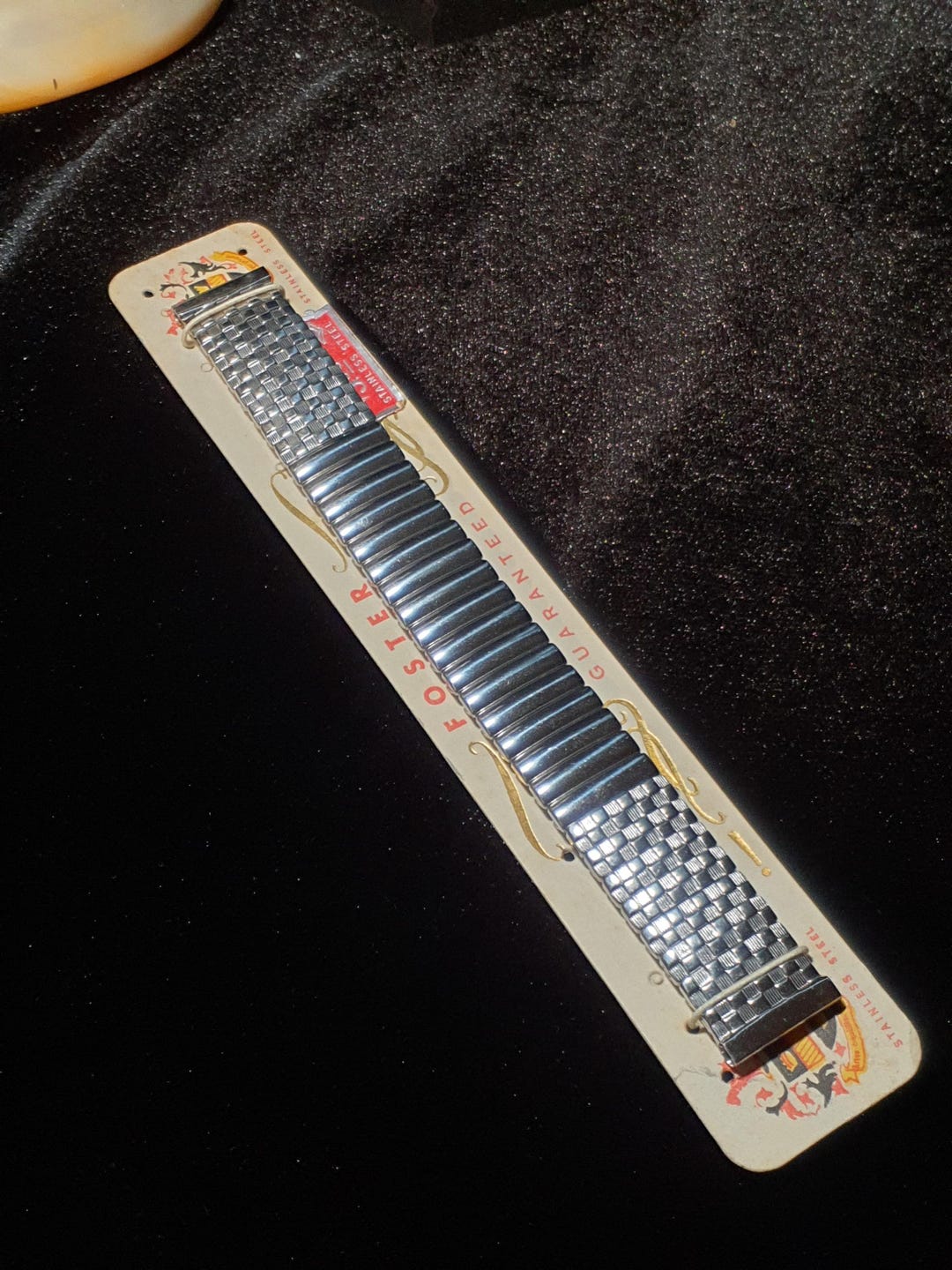 Foster Mid-century Basket Weave Watch Band in Stainless Steel (15.6 Mm ...