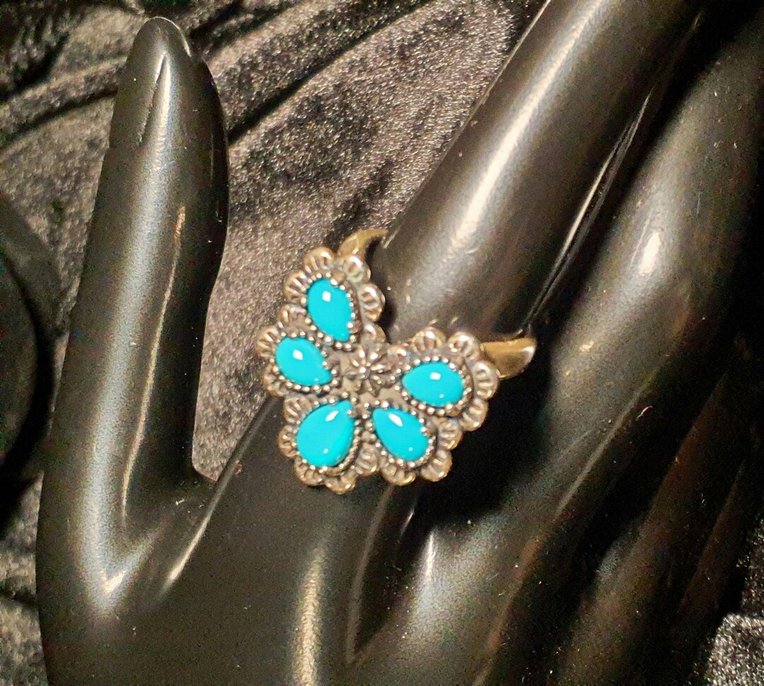 Carolyn Pollack, Relios - Turquoise Butterfly Style Ring Size 7 ...