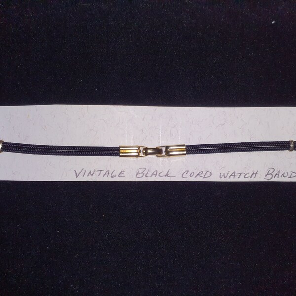 Vintage Watch With Cord Band - Etsy
