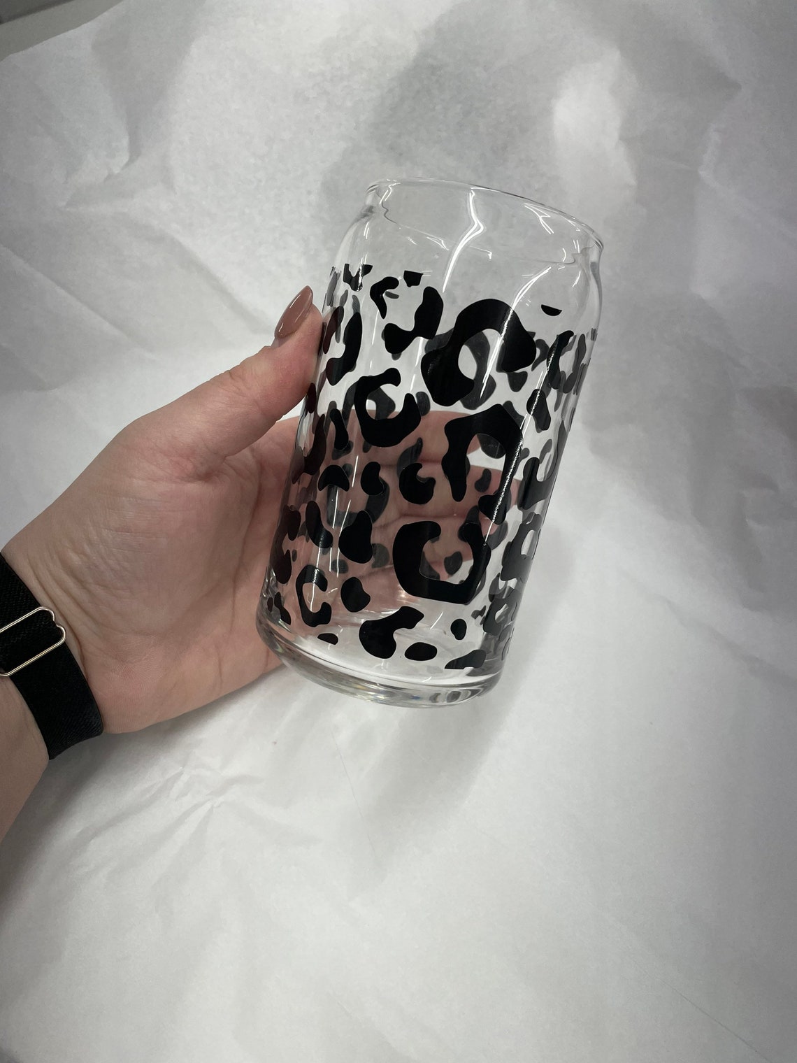 Leopard Beer Can Glass, Cheetah Print Beer Can Glass, Cheetah Print Cup ...