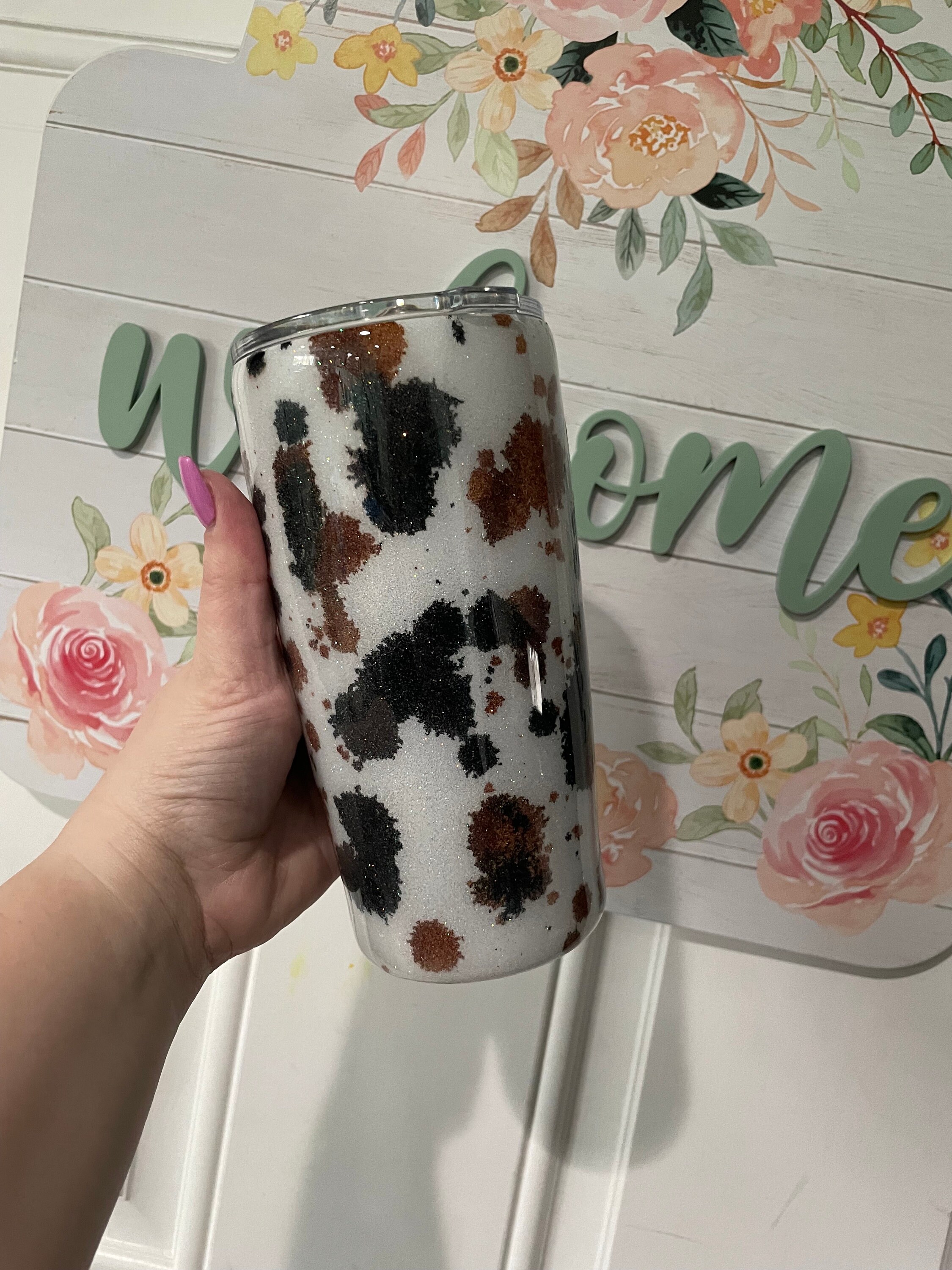 Cow Print Tumbler, Cow Print Cup, Cow Print Gift, Cow Print Lover, Cow ...