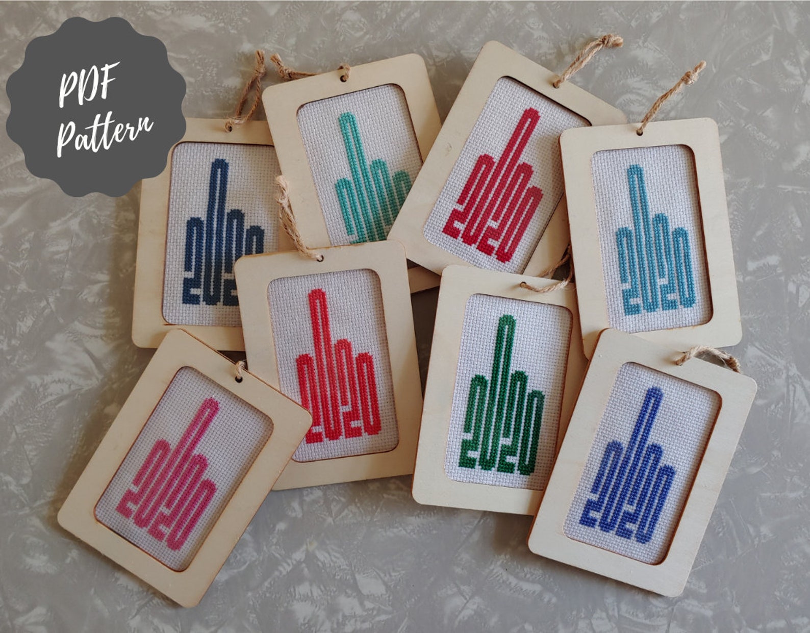 2020 Middle Finger Cross Stitch Pattern Modern Cross Stitch | Etsy