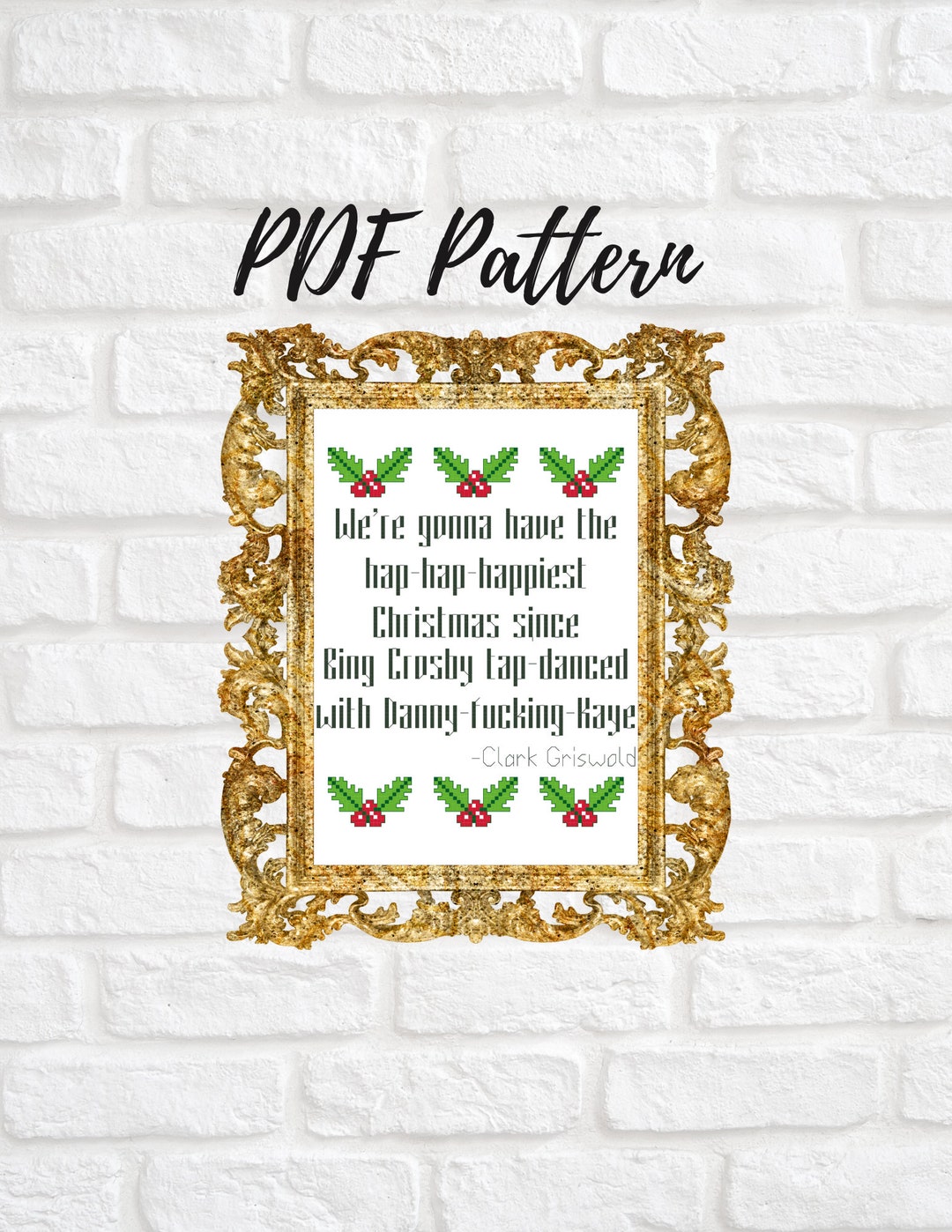 Christmas Vacation - Hap-hap-happiest Christmas Cross Stitch Pattern ...