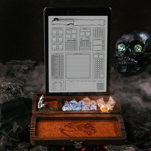 DND Tray Dnd Vault for Dice Old Wood Dnd Dice Case Personalized DND ...