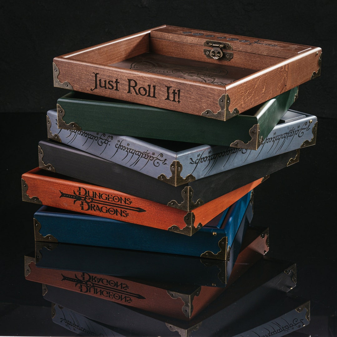 Dice Tray Dnd Tray to Play D&D as a Pro. Best Gift Fo DM. Perfect Box ...