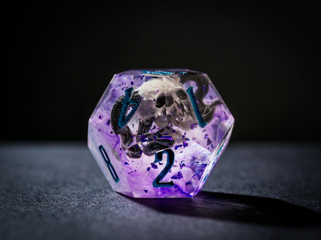 Demonbound Dice Set – Handcrafted DND Dice With Miniature Demons ...