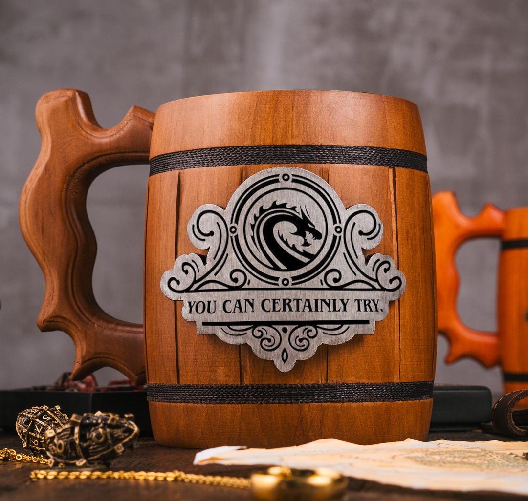 Dnd Beer Mug Custom Dungeons and Dragons Accessory D&D Gift DM - Etsy