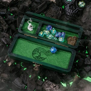 Dnd Vault Old Wood Dnd Dice Case Custom Dice Box Storage Dice Rolling ...