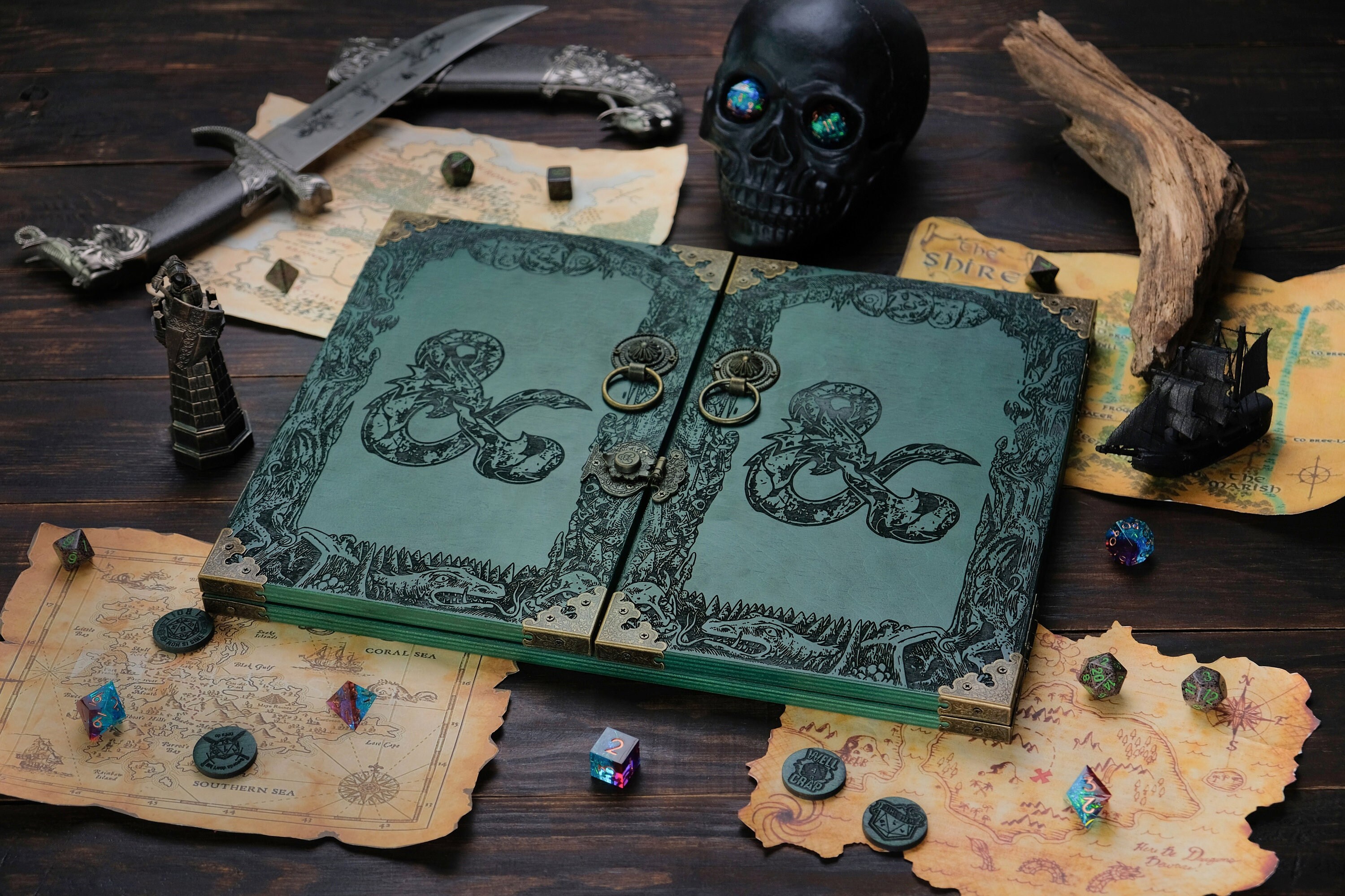 Dungeon Master Screen Holz RPG Screen Geschenk dnd - Etsy.de