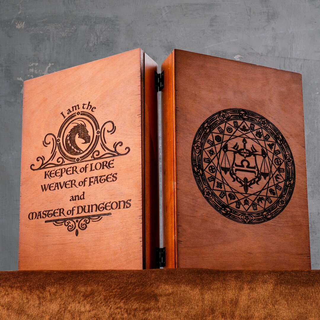 Dnd Dm Screen Necromancer Book Custom D&D Screen for Dungeon Master ...