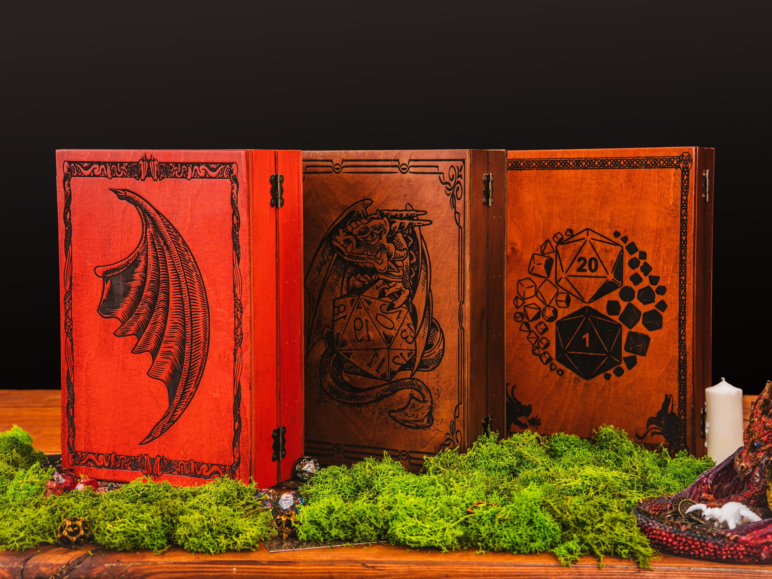 Wooden DM Screen for Dnd RPG Games – Custom Dungeon Master Screen With ...