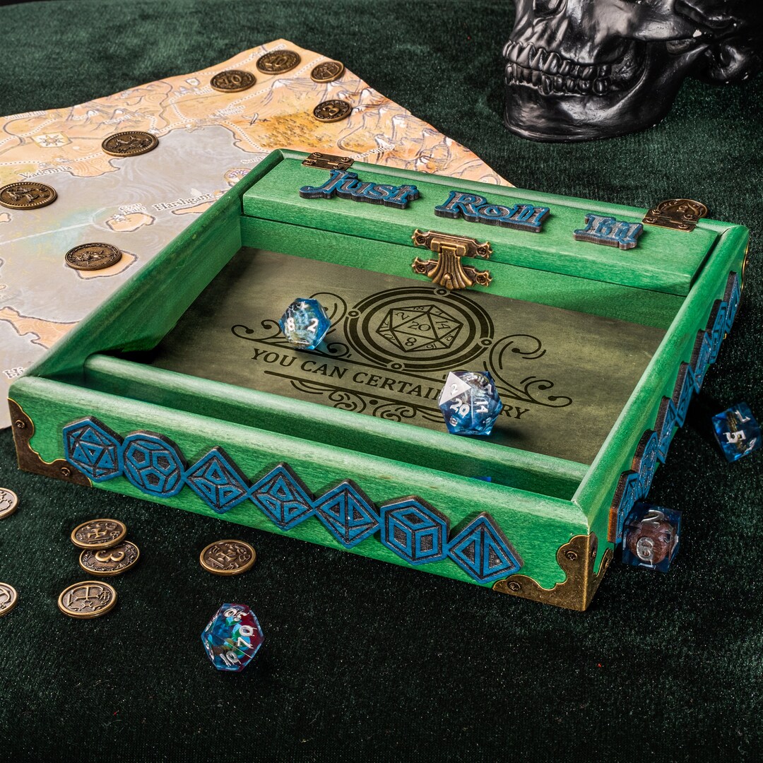 Lotr Dice Tray With 3d Parts, Premium Dnd Dice Rolling Tray, Best Gift ...