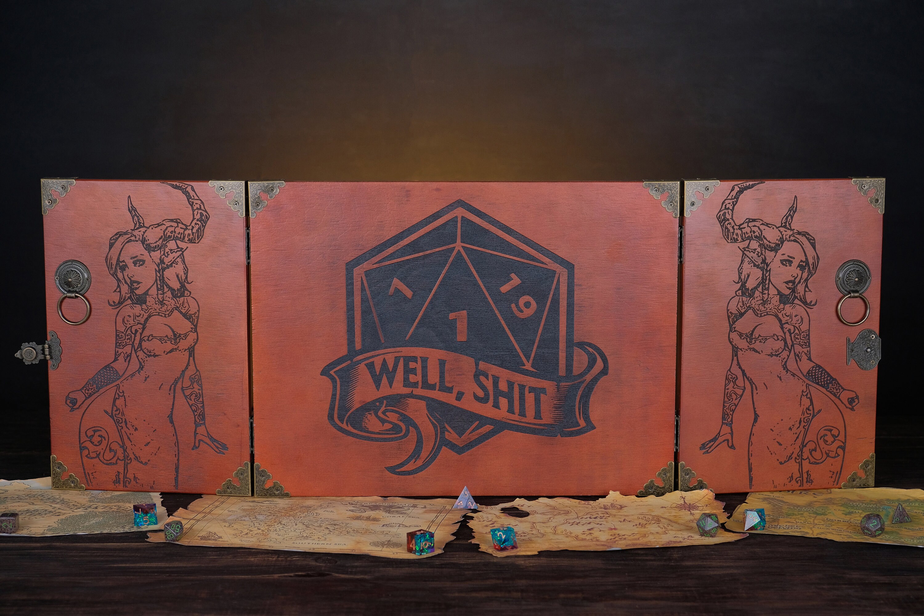 Dungeon Master Screen Holz RPG Screen Geschenk dnd - Etsy.de