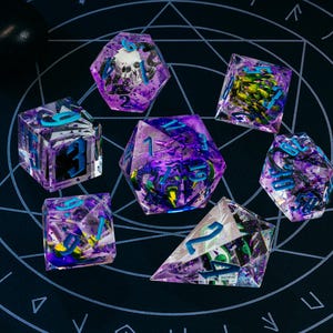 Demonbound Dice Set – Handcrafted DND Dice With Miniature Demons ...