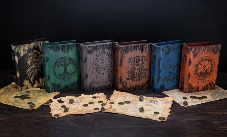 Dnd Dice Box Dungeons and Dragons Dice Box Book Dnd - Etsy