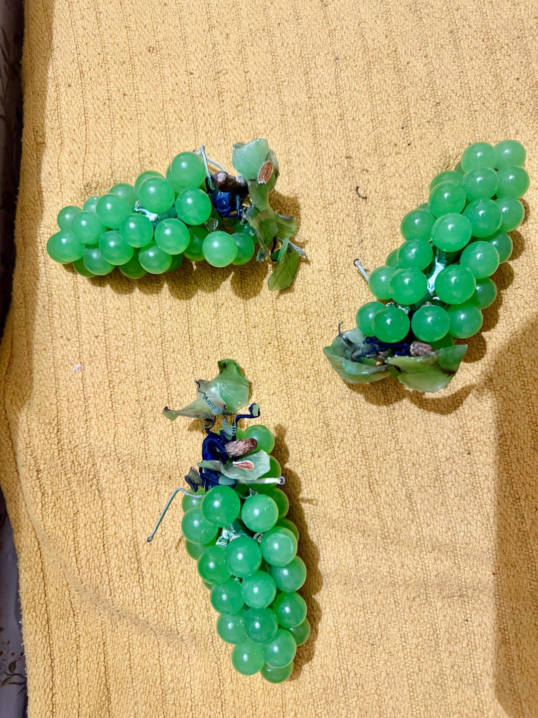 Vintage Jade / Stone Grape Clusters - Etsy